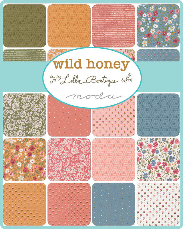 PREORDER Wild Honey Bees Honeycomb Daisy White 5253 21 by Lella Boutiq ...