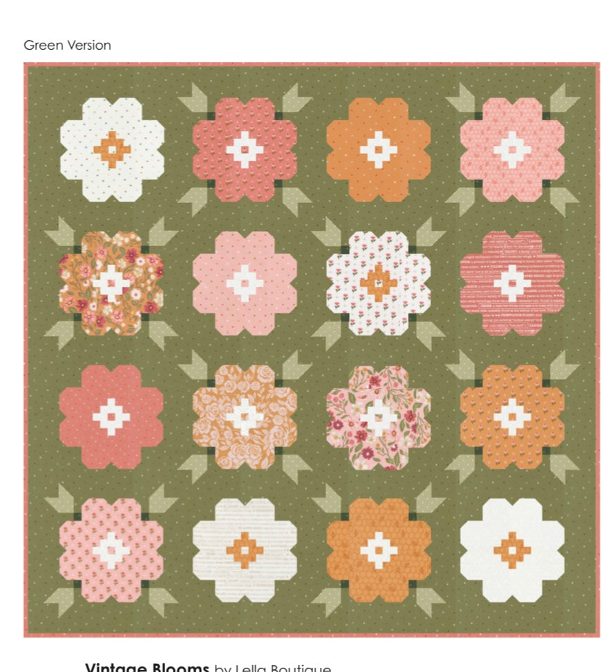 Vintage Blooms Quilt Kit using Wild Honey by Lella Boutique- Moda- 76 – HandmadeIsHeartmade