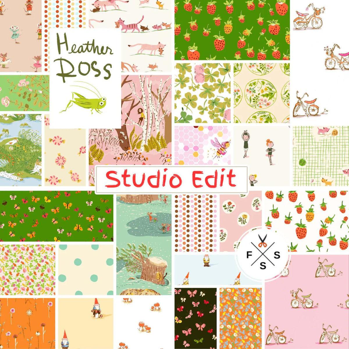 Studio Edit Gnomes 54324D-1 Blue by Heather Ross for Windham Fabrics-1 – HandmadeIsHeartmade