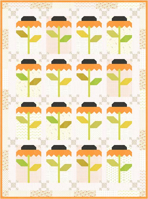 Black Eyed Susan Quilt Kit using the Portofino Collection Fig Tree- Mo ...