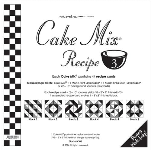 Cake Mix Recipe # 3 by Moda- 44 Recipe Cards – HandmadeIsHeartmade