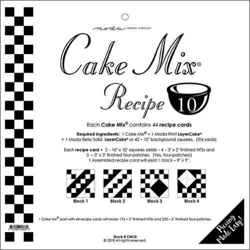 Cake Mix Recipe # 1 by Moda- 44 Recipe Cards – HandmadeIsHeartmade