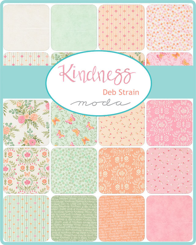 Kindness Butterflies Blush 56151 15 by Deb Strain- 1/2 Yard ...