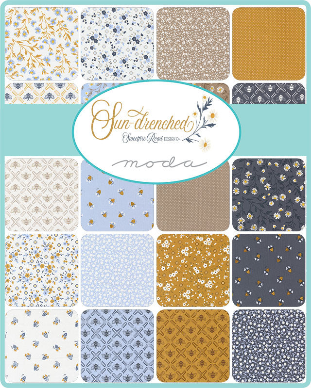 Sun Drenched Tiny Floral Toss Stone 43205 13 by Sweetfire Road - Moda ...