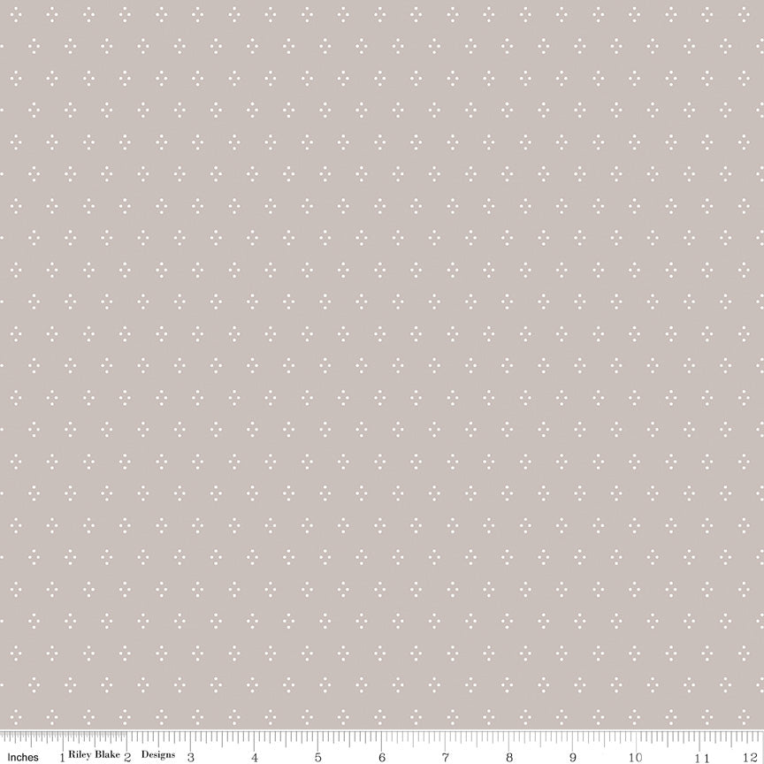 Albion Dots C14597-ASH by Amy Smart for Riley Blake Designs- 1/2 yard ...
