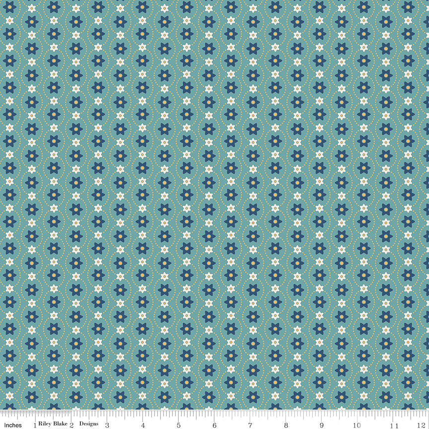 Americana Eleanor C16088-RAINDROP by Lori Holt of Bee in My Bonnet -Ri ...
