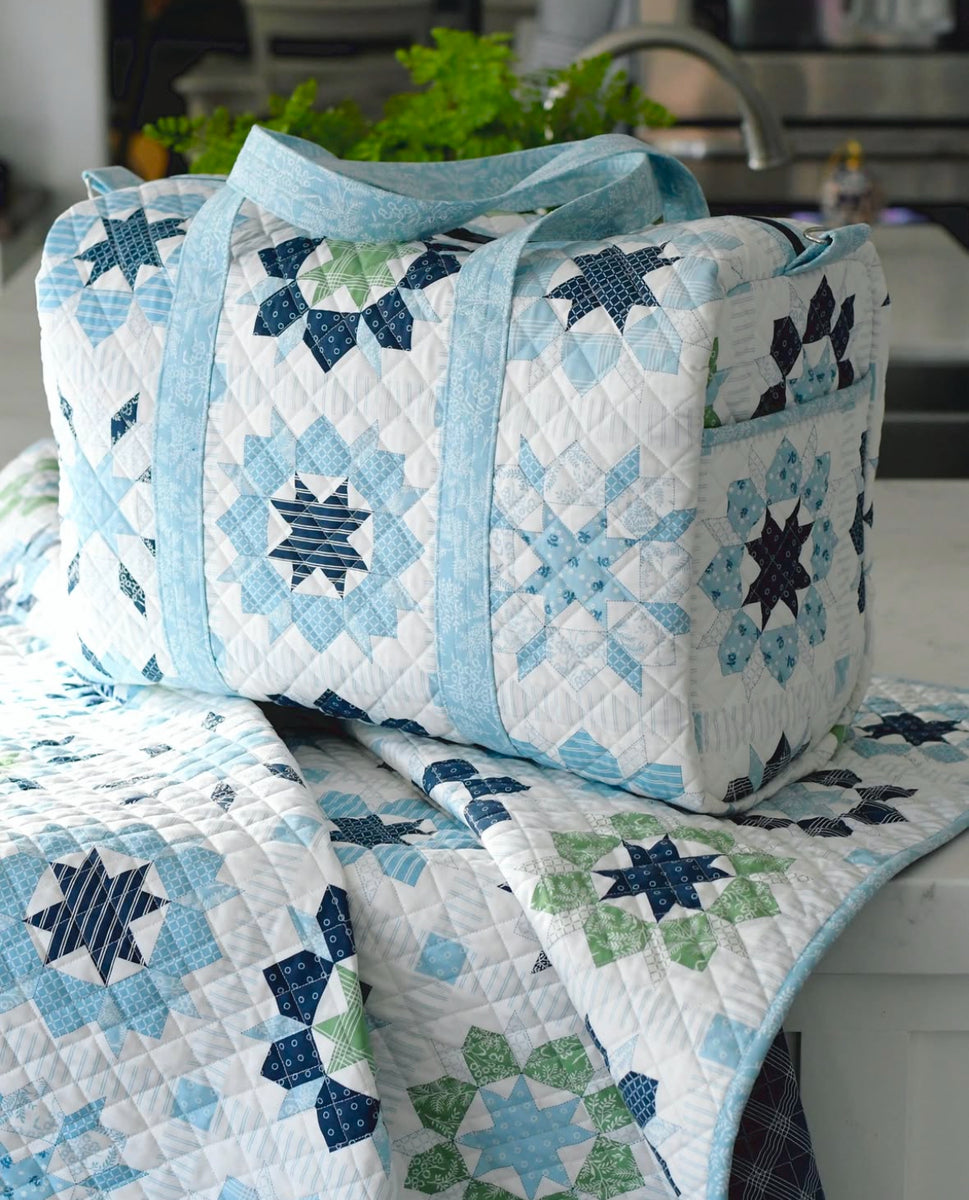 Patchwork Duffle Kit in Nantucket Summer fabric by Camille Roskelley ...