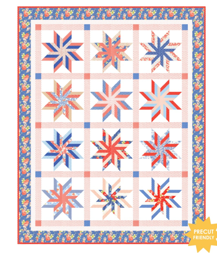 Sweet Sugar Swirls Quilt Kit using Rosie by Fig Tree- Moda- 63" X 79 1 ...