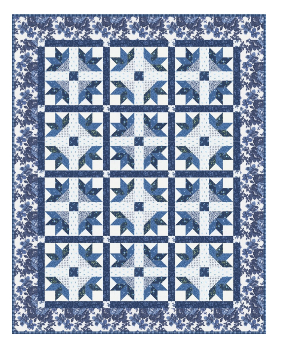 PREORDER Hamptons Quilt Kit using Blueprint by Camille Roskelley- Moda ...