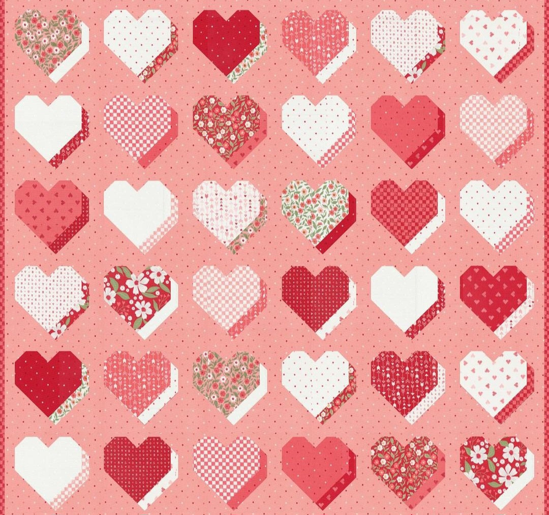 Beloved Quilt Kit using Love Blooms by Lella Boutique- Moda- 74" X 82 ...