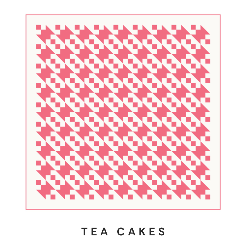 Tea Cakes Quilt Kit using Bella Solids Tea Rose by Moda- 70 1/2" X 70 ...