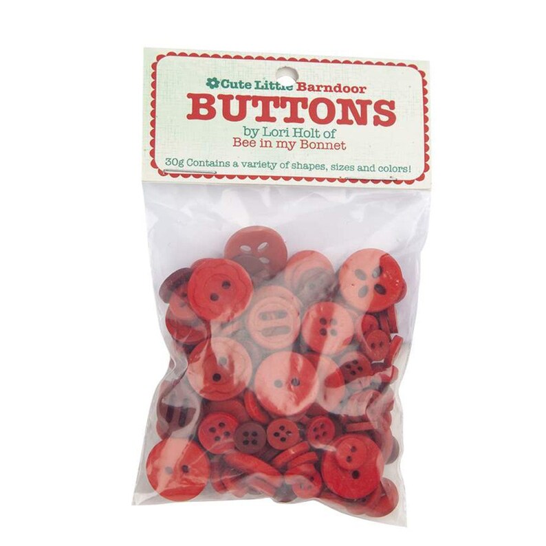 Cute Little Buttons Barndoor Red by Lori Holt of Bee in My Bonnet -Ril ...