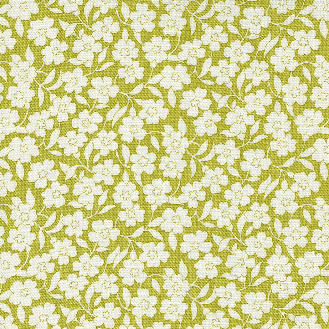 Flower Power Mellow Meadow Avacado 33711 26 by Maureen McCormick- Moda ...