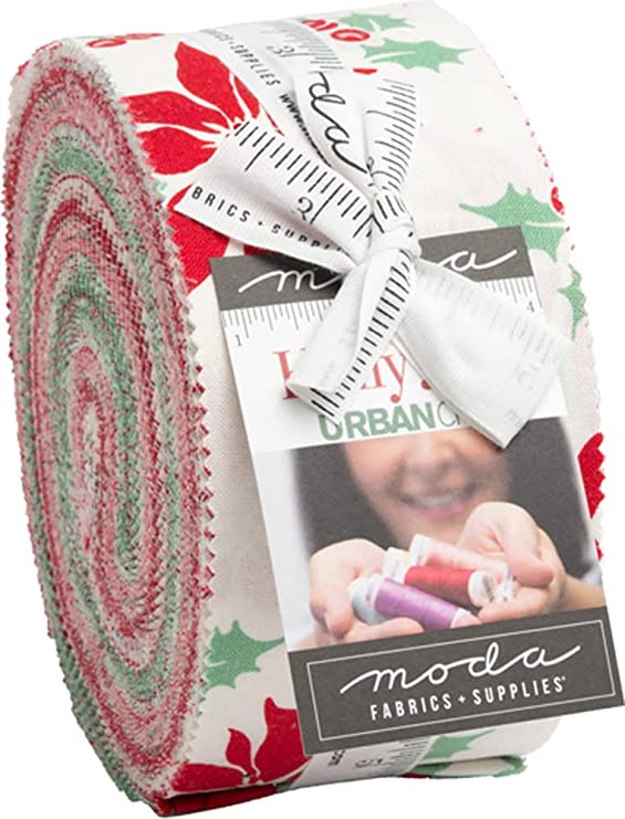 Holly Jolly Jelly Roll by Urban Chiks- Moda- – HandmadeIsHeartmade